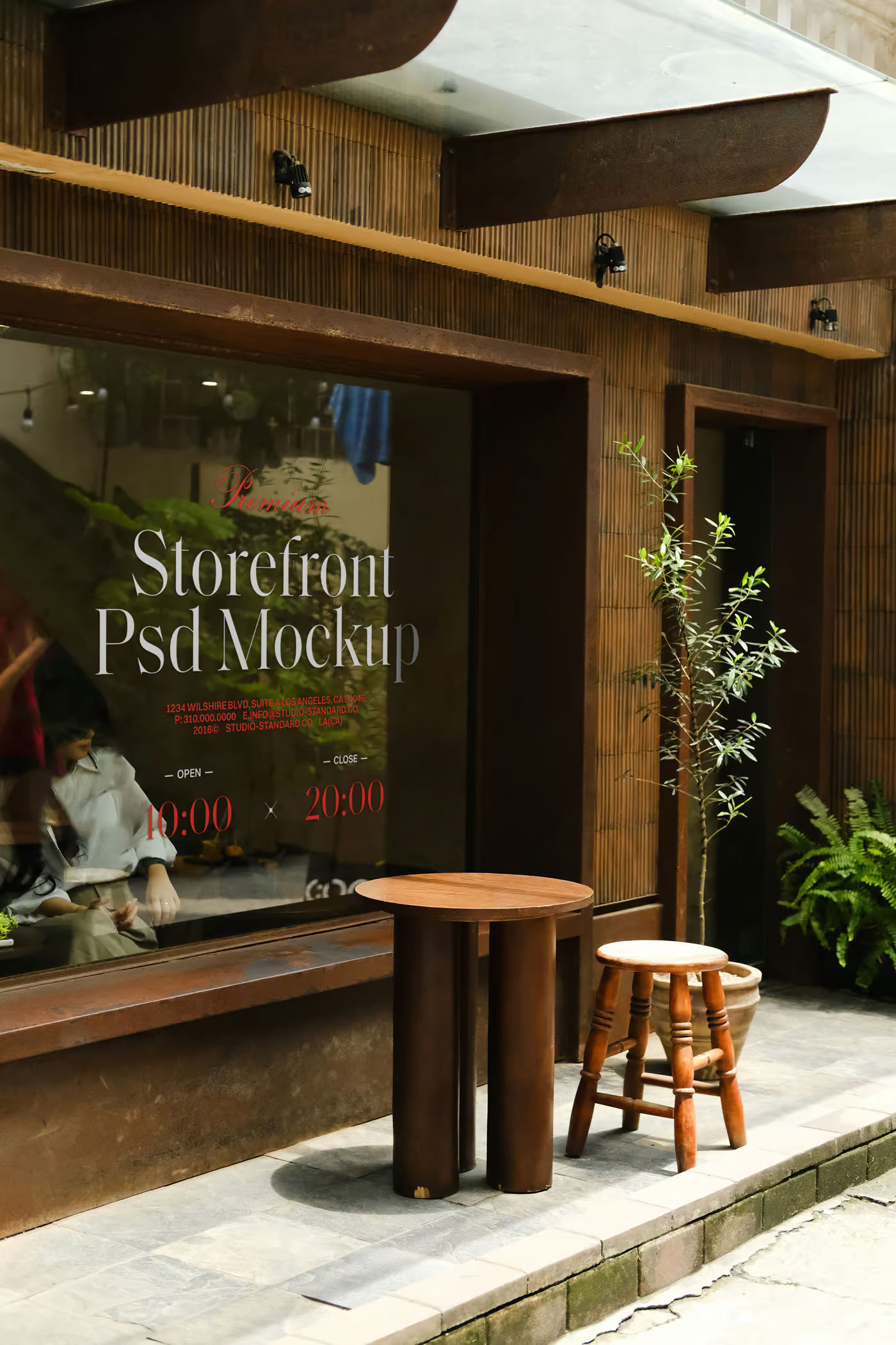 Authentic Storefront Mockup Free Download | Resource Boy