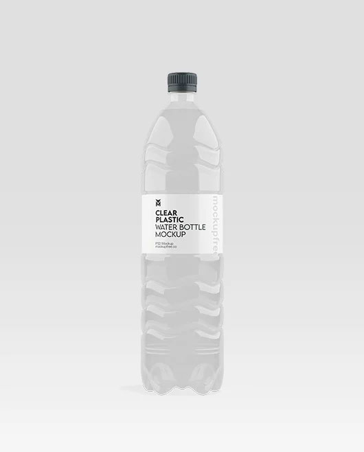 Clear Plastic Water Bottle Mockup Free Download | Resource Boy