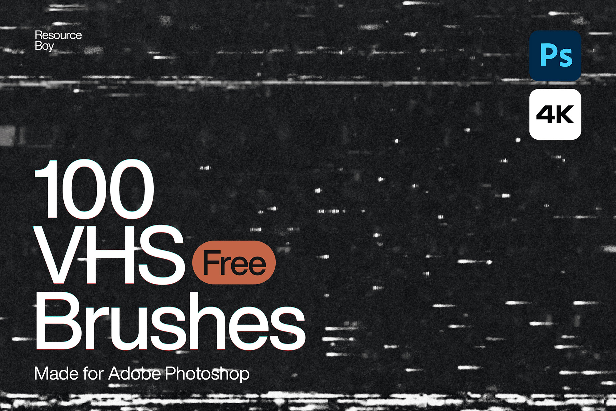 100 VHS Photoshop Brushes - Free Download | Resource Boy