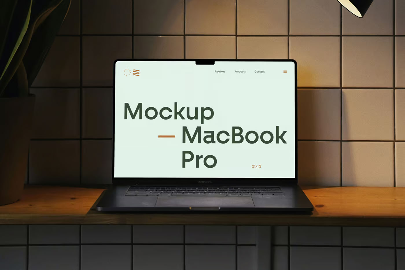 Front View MacBook 16 Pro Mockup Free Download | Resource Boy