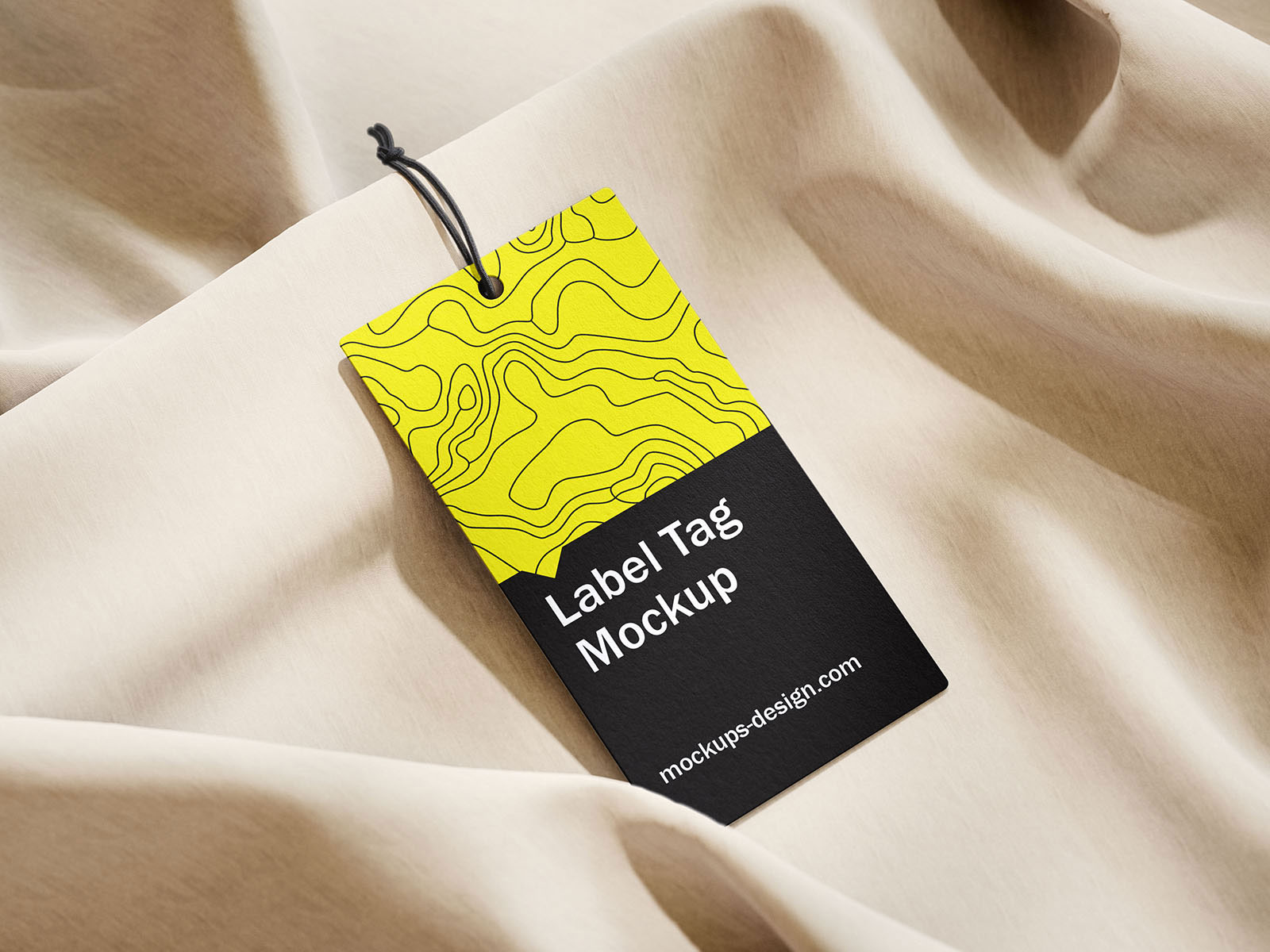 Label Tag on Fabric Mockup Free Download | Resource Boy