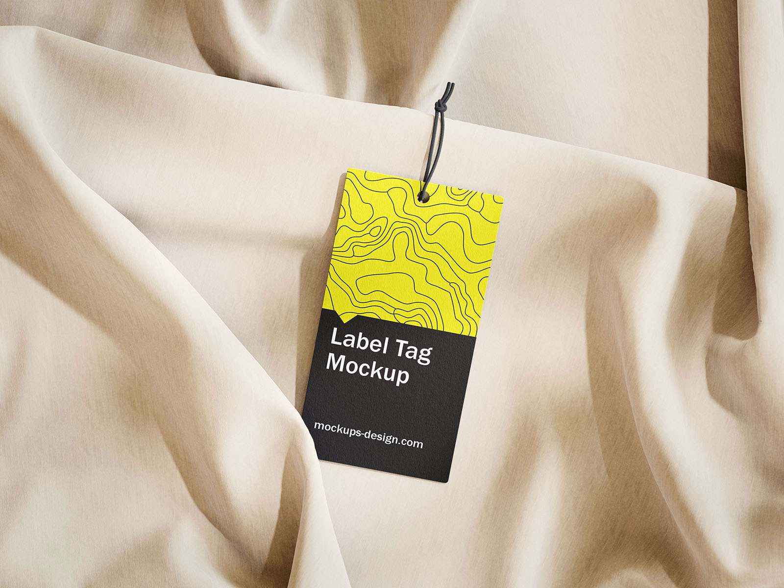 Label Tag on Fabric Mockup Free Download | Resource Boy