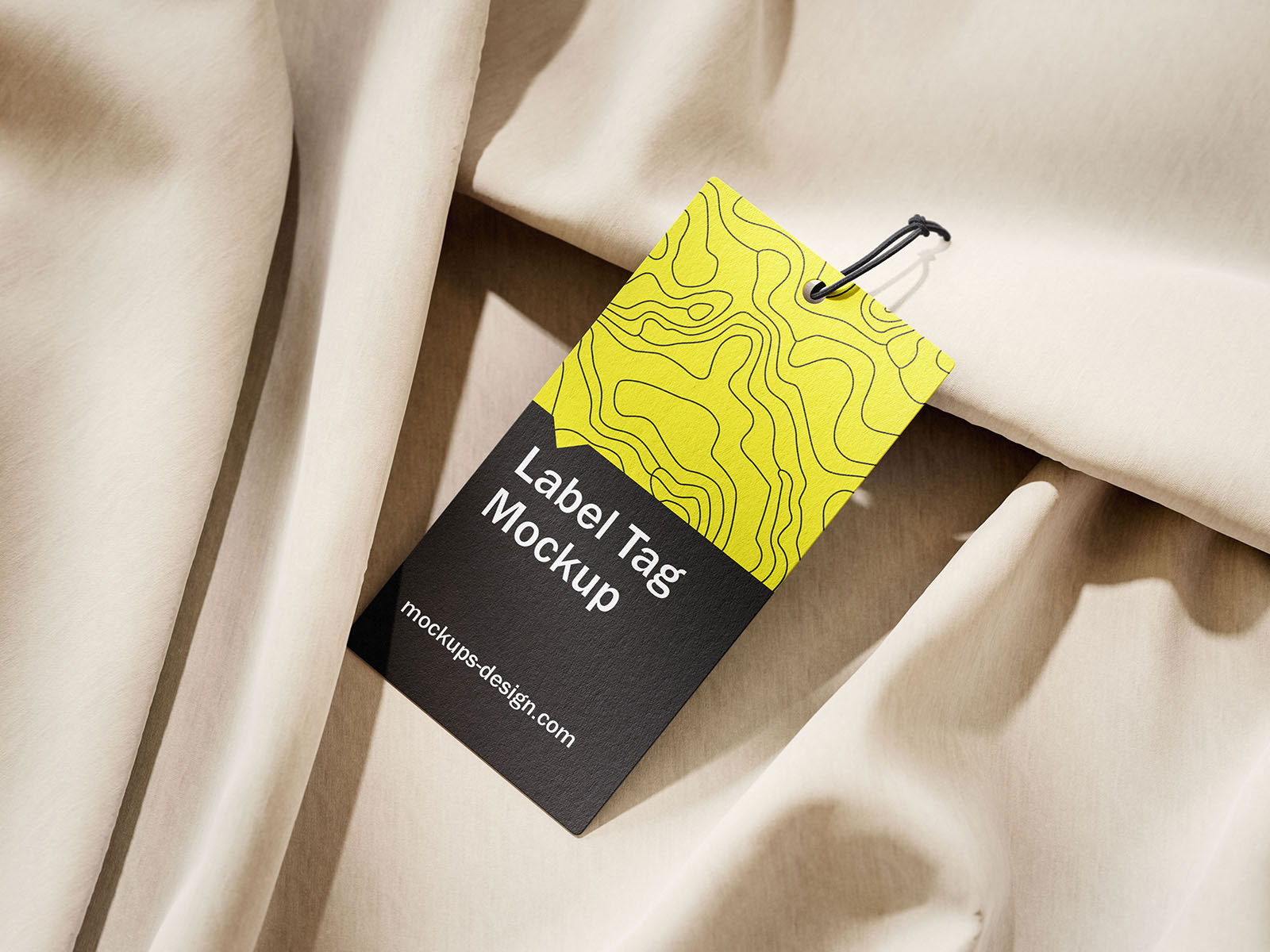 Label Tag on Fabric Mockup Free Download | Resource Boy
