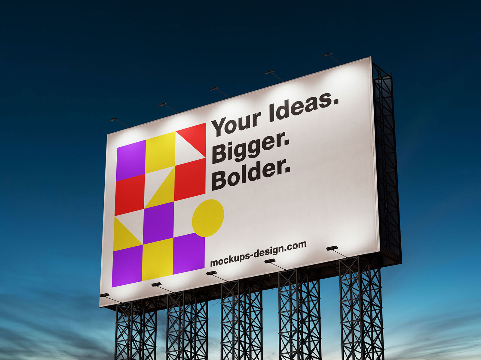 Large Format Billboard Mockup Free Download | Resource Boy
