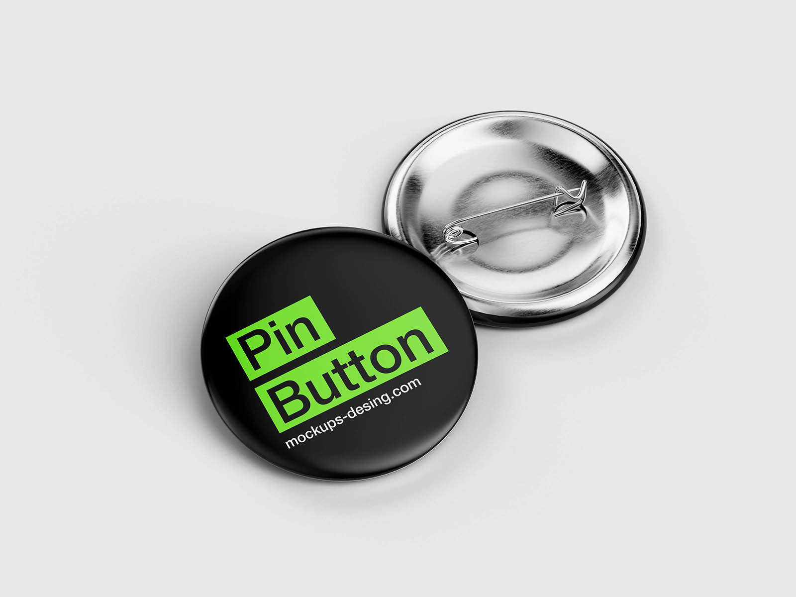 Minimal Pin Button Mockup Free Download | Resource Boy