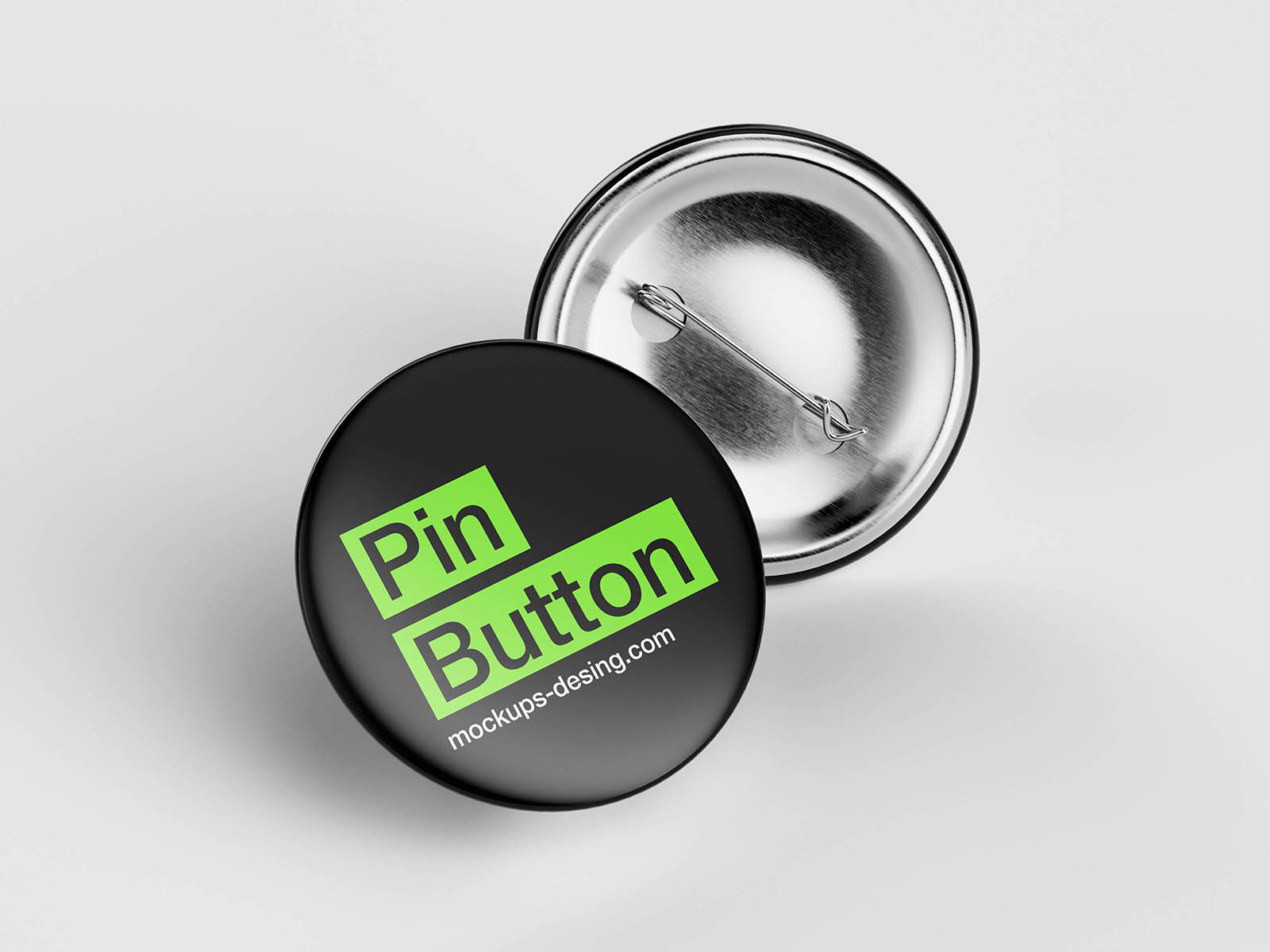 Minimal Pin Button Mockup Free Download | Resource Boy