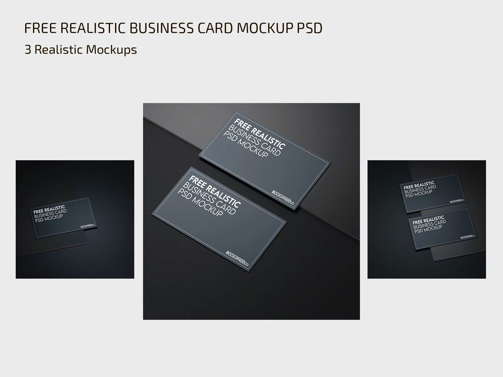 Realistic Business Card Mockup Free Download | Resource Boy