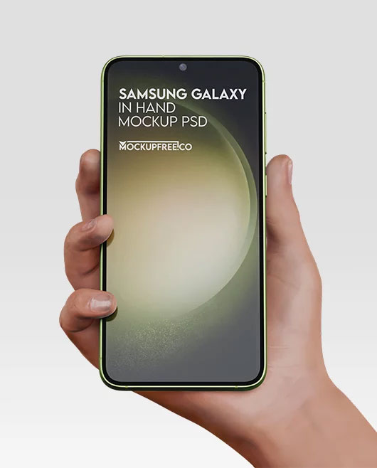Samsung Galaxy Hand Mockup Free Download | Resource Boy