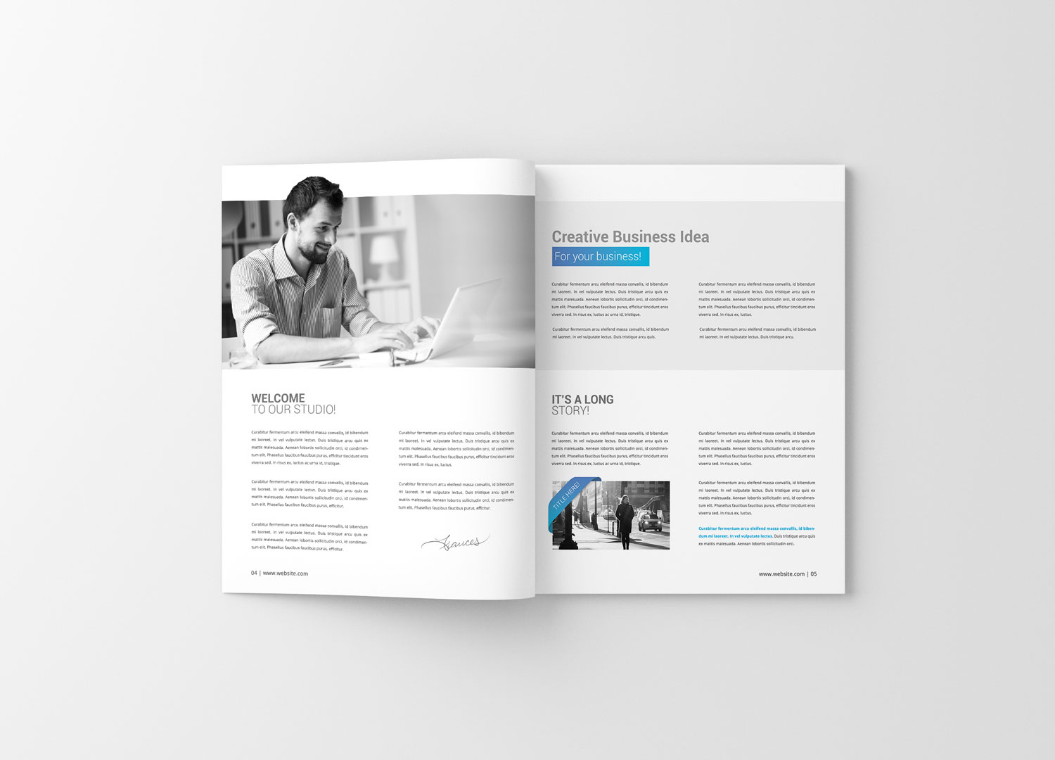 US Letter Magazine Brochure Mockup Free Download | Resource Boy