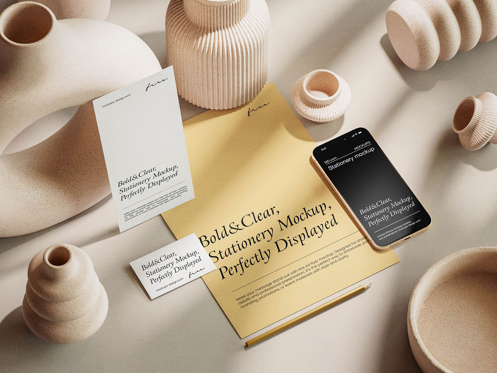 Elegant Stationery Mockup Set Free Download | Resource Boy