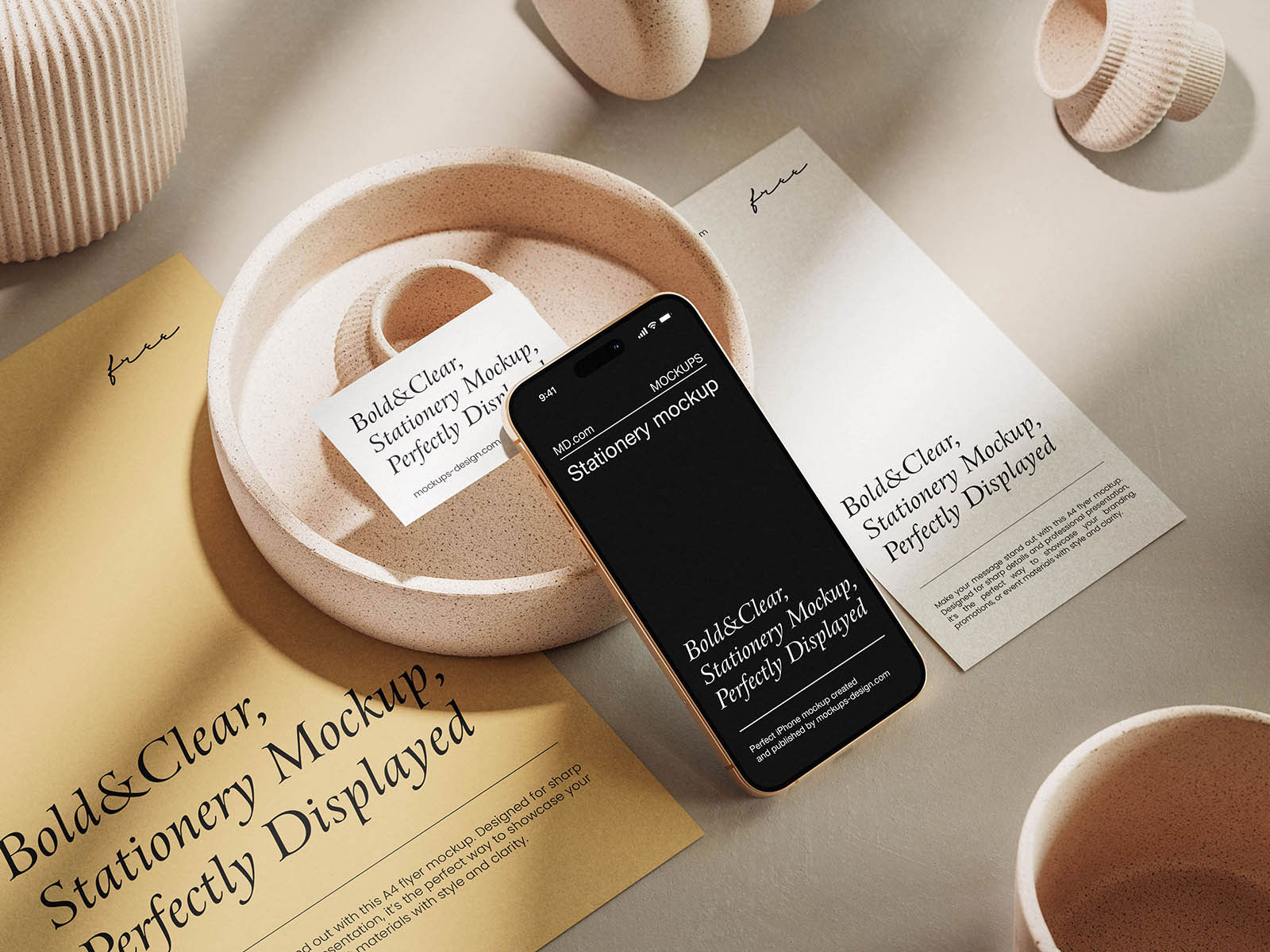 Elegant Stationery Mockup Set Free Download | Resource Boy