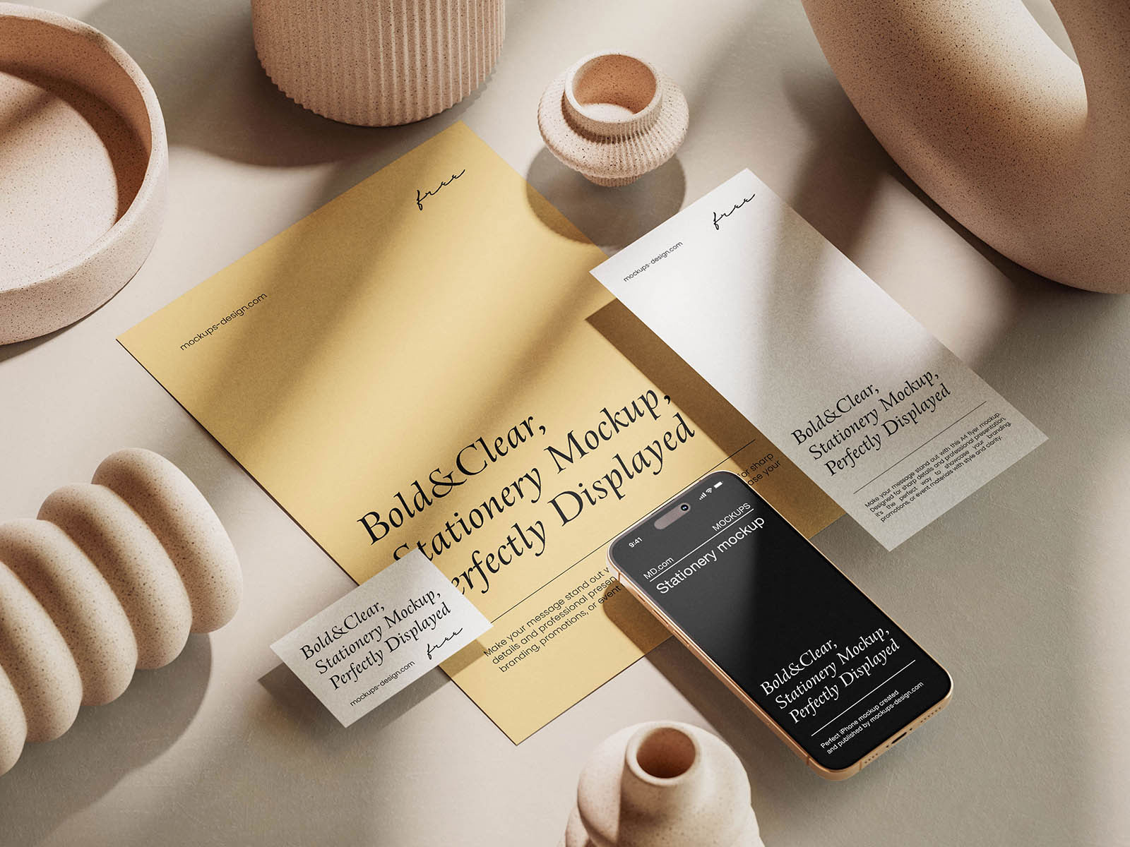 Elegant Stationery Mockup Set Free Download | Resource Boy