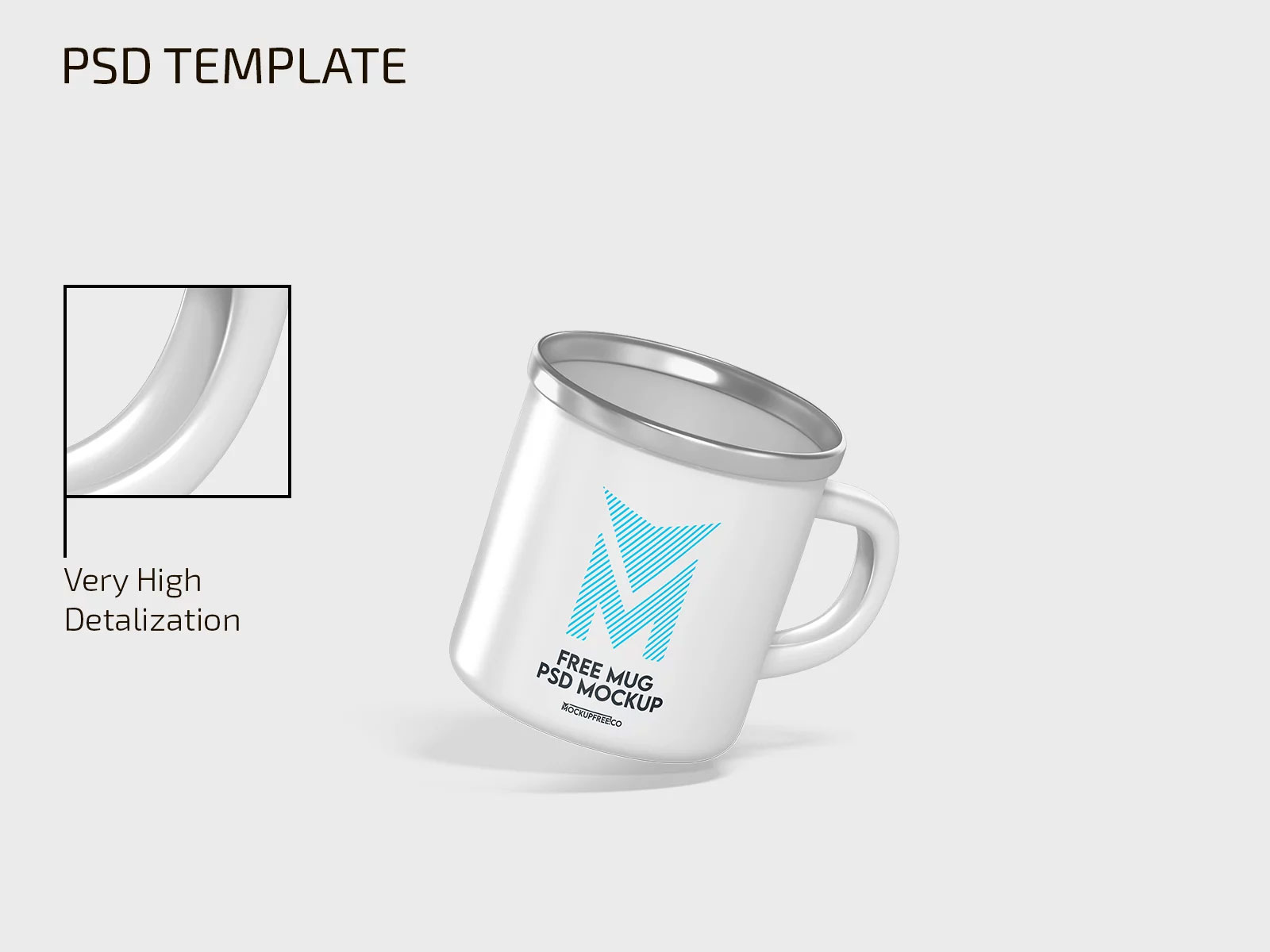 Glossy Metallic Mug Mockup Free Download | Resource Boy