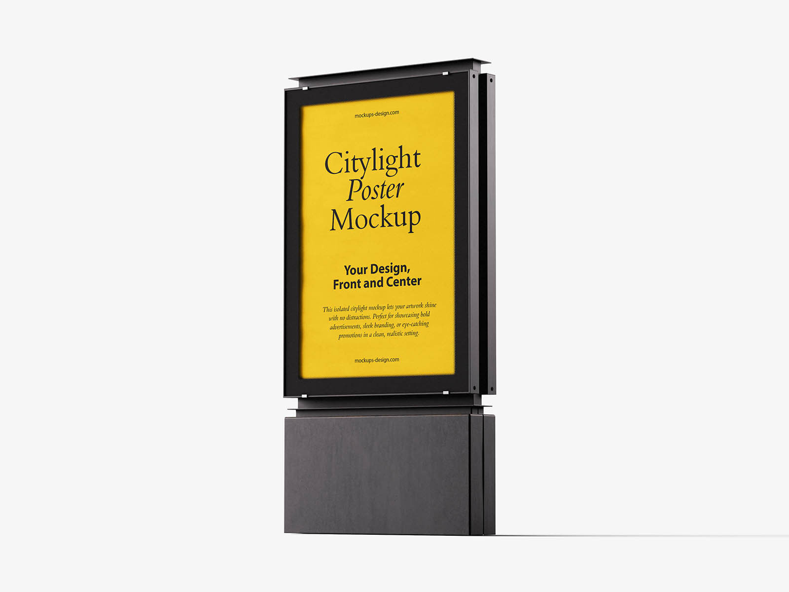 Isolated Citylight Poster Mockup Free Download | Resource Boy