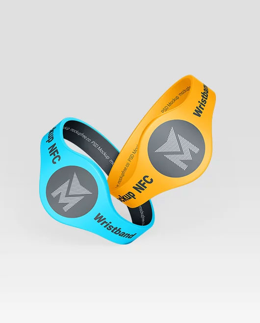 NFC Wristband Mockup Free Download | Resource Boy