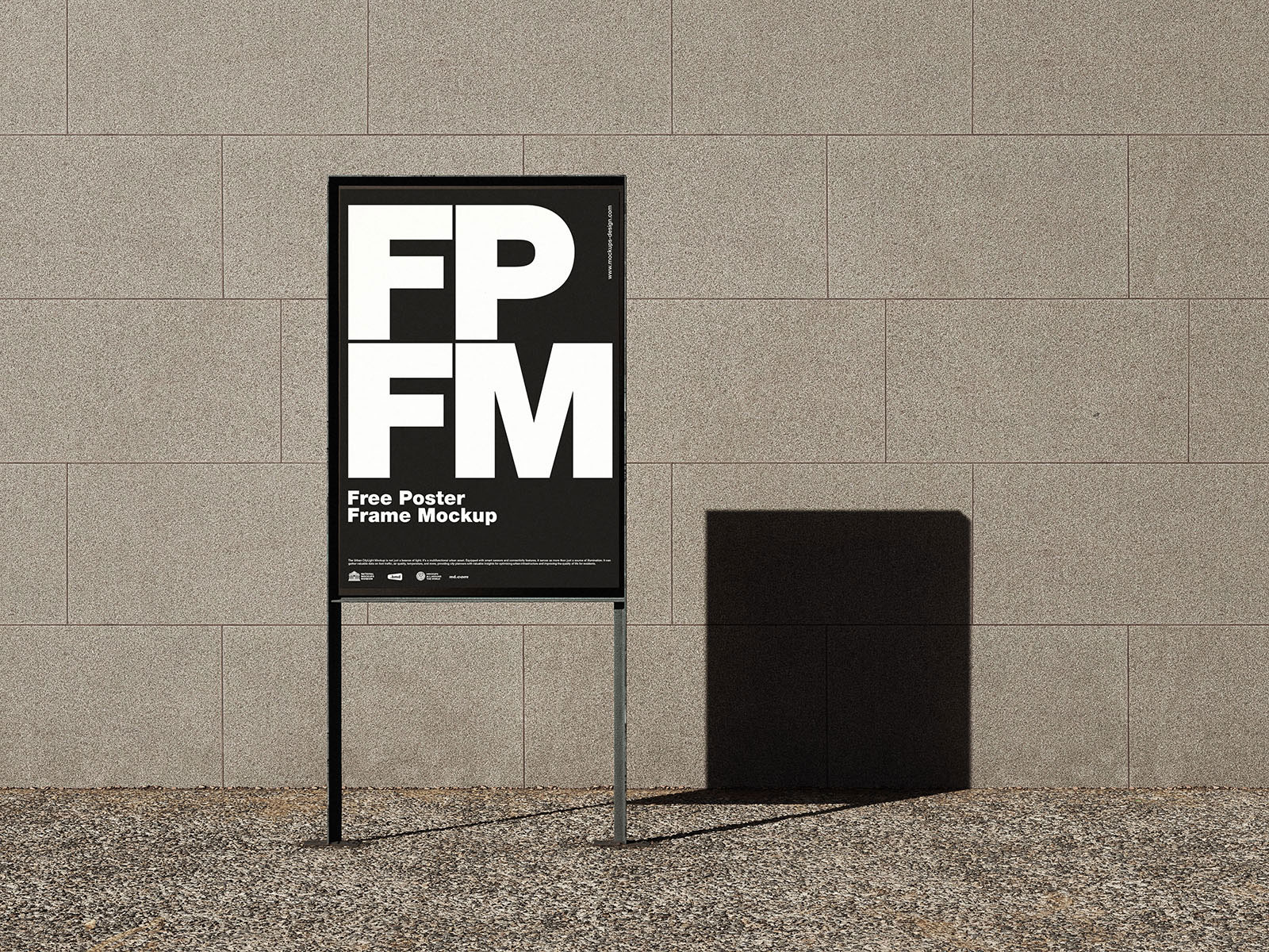 Poster Frames Against the Wall Mockup Free Download | Resource Boy