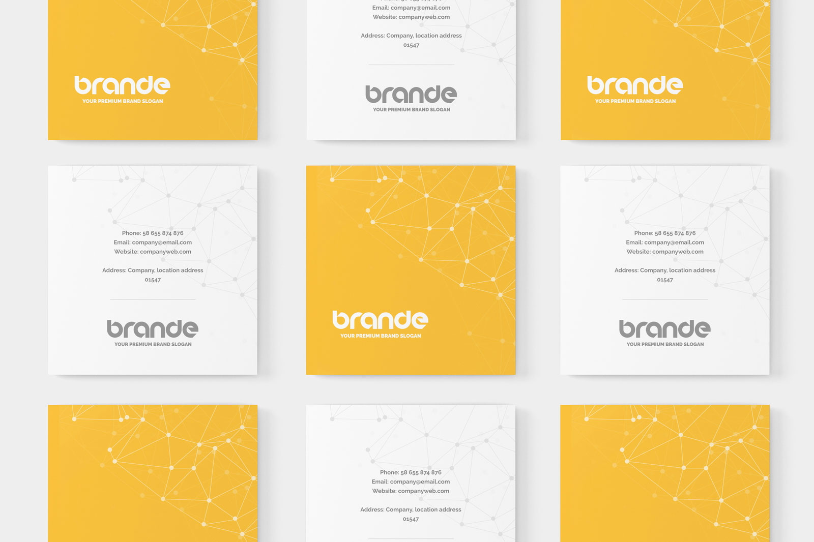 Simple Square Business Card Mockup Free Download | Resource Boy