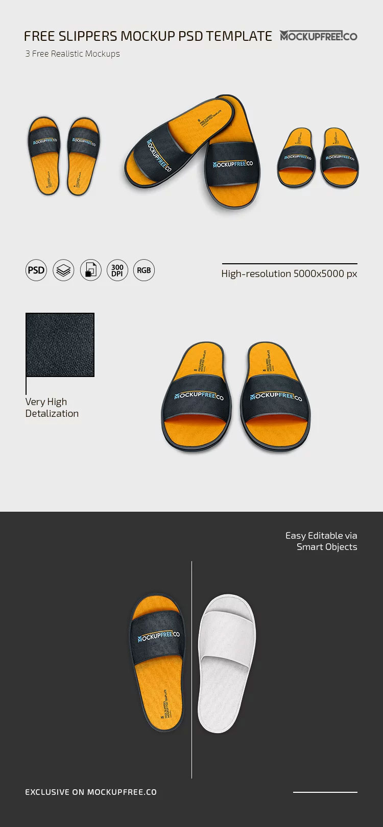Slippers Mockup Free Download | Resource Boy