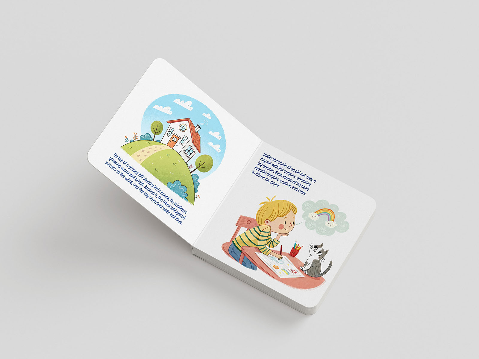 Square Childrens Book Mockup Free Download | Resource Boy