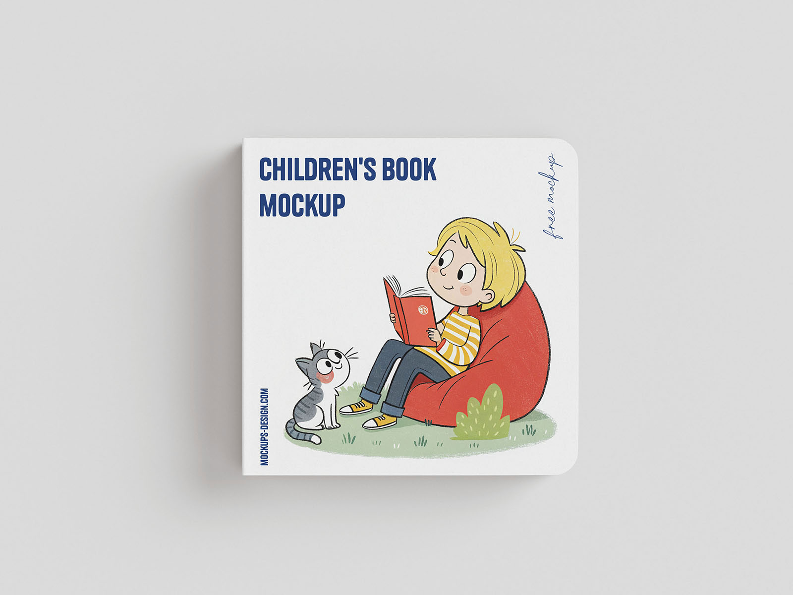 Square Childrens Book Mockup Free Download | Resource Boy