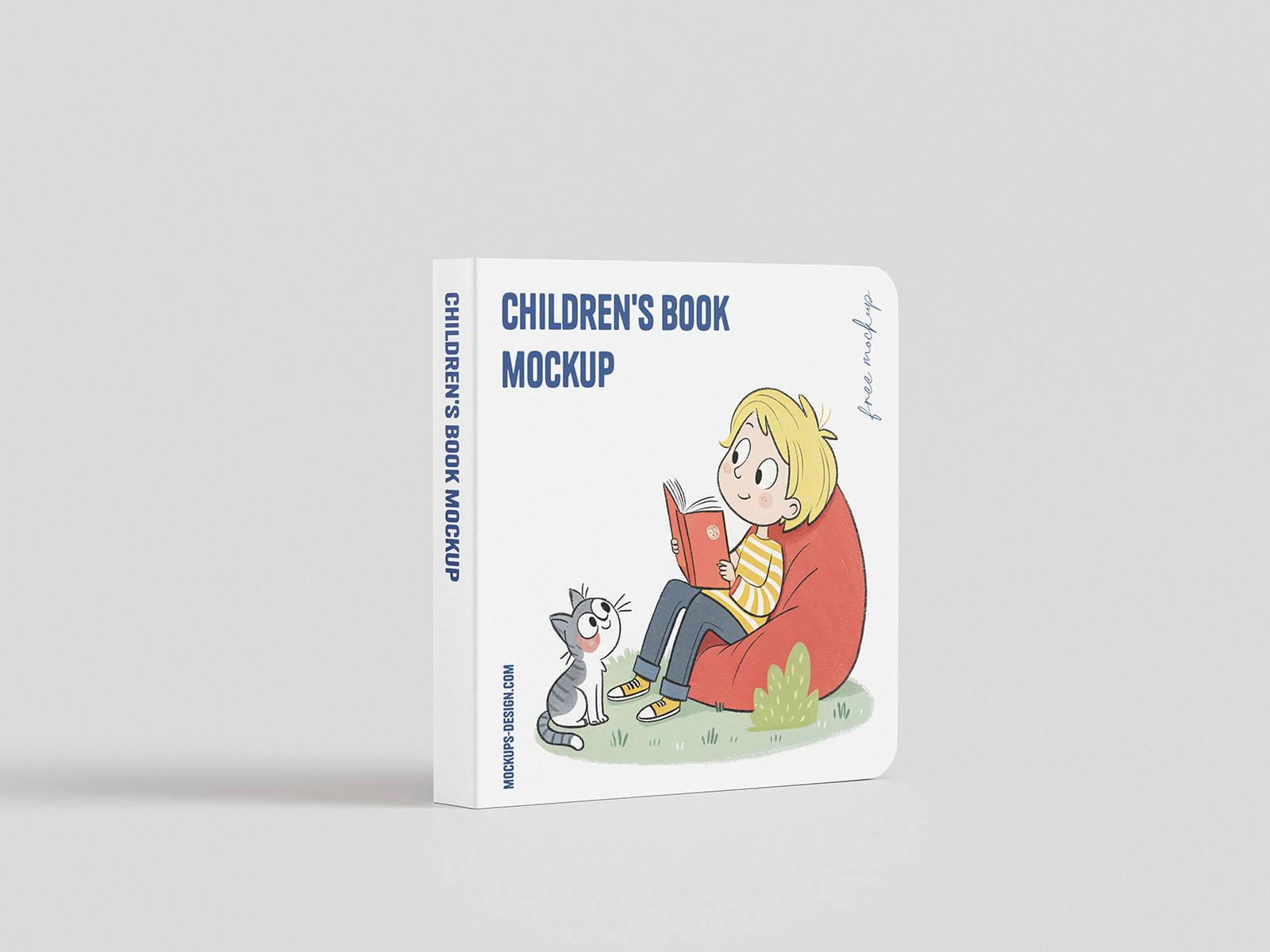 Square Childrens Book Mockup Free Download | Resource Boy