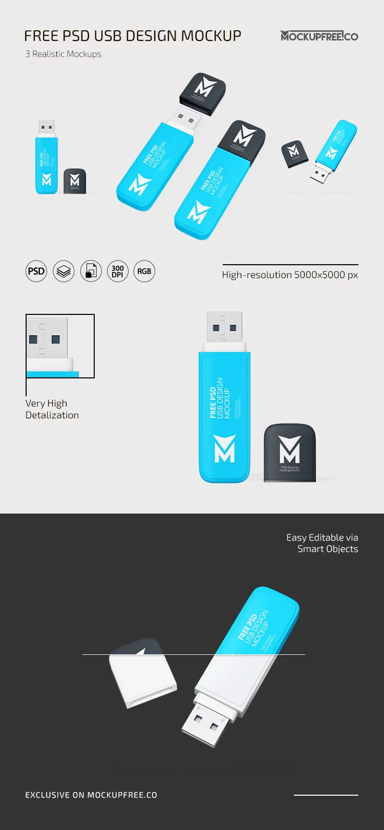 USB Design Mockup Free Download | Resource Boy