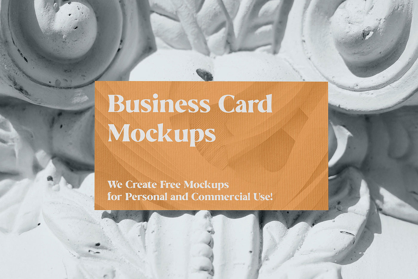 Business Card on Molding Mockup Free Download | Resource Boy
