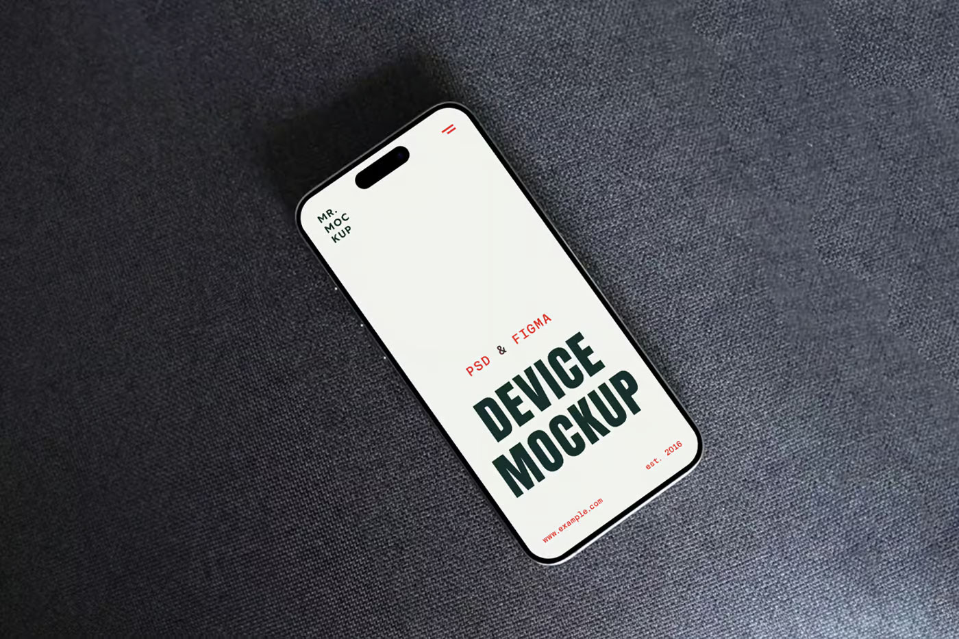 iPhone 16 Pro on Sofa Mockup Free Download | Resource Boy