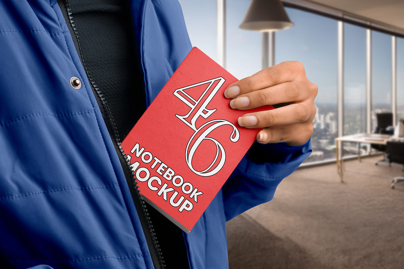 Notebook in Hand Mockup Free Download | Resource Boy