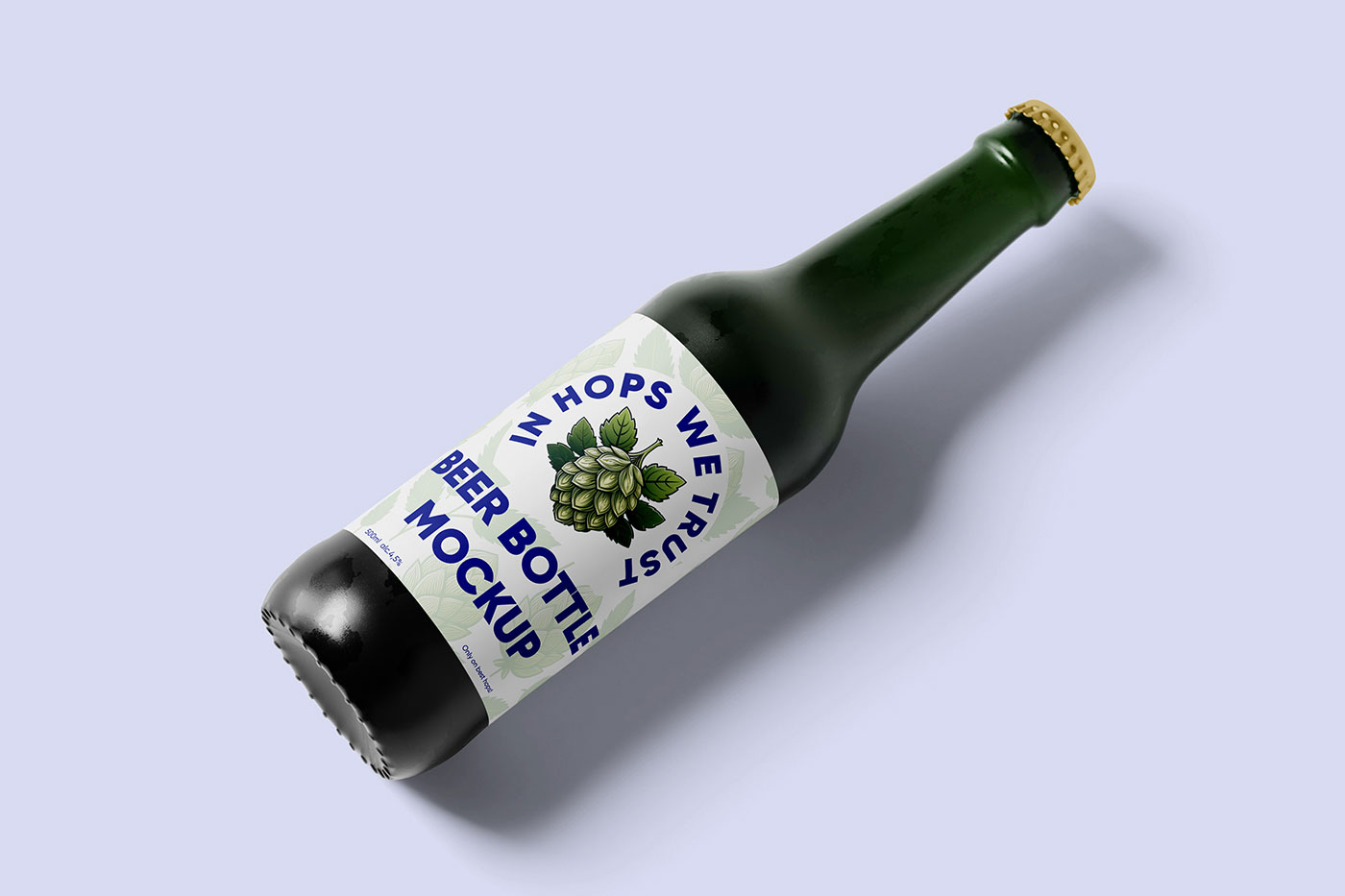 Perspective Beer Bottle Mockup Free Download | Resource Boy