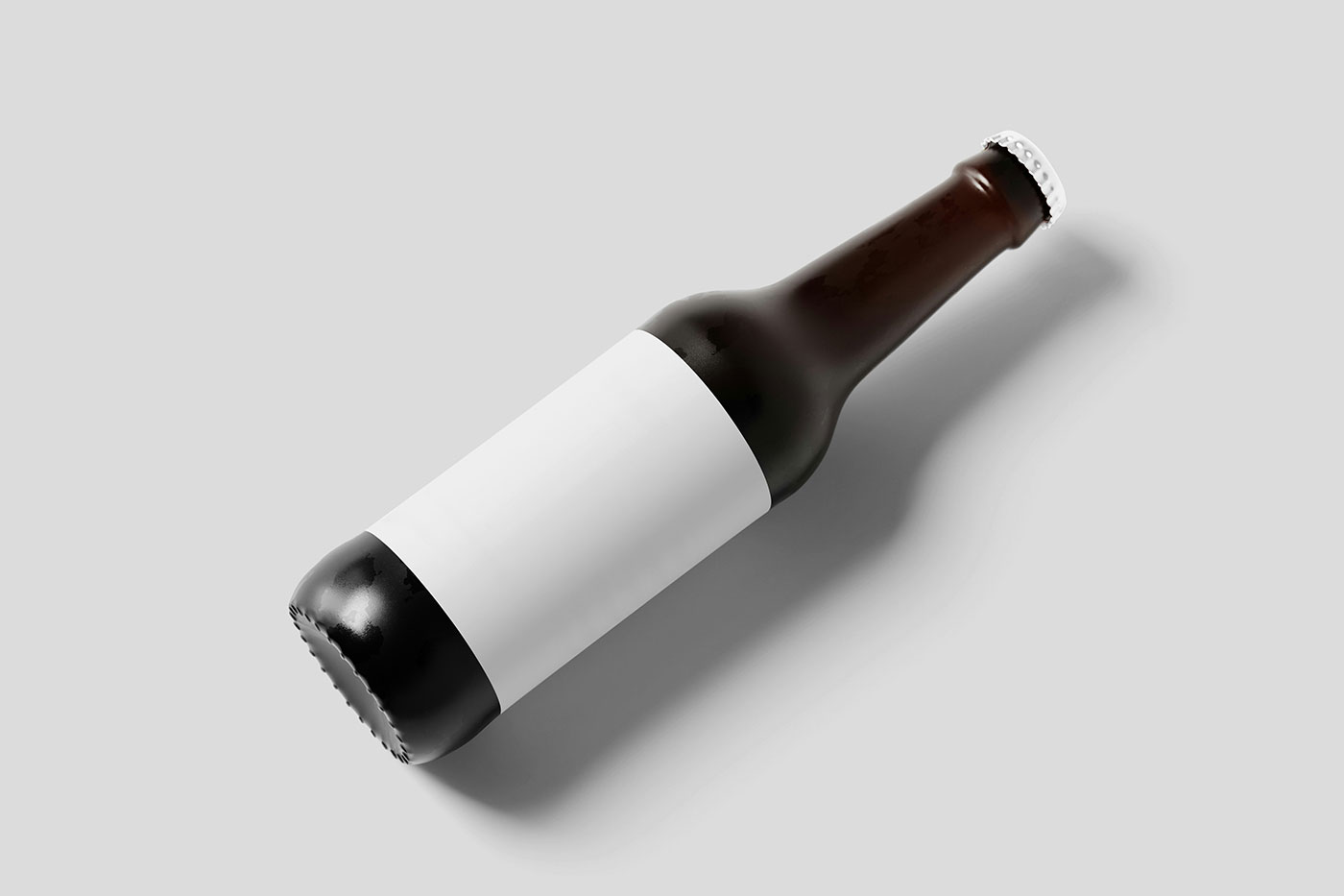 Perspective Beer Bottle Mockup Free Download | Resource Boy