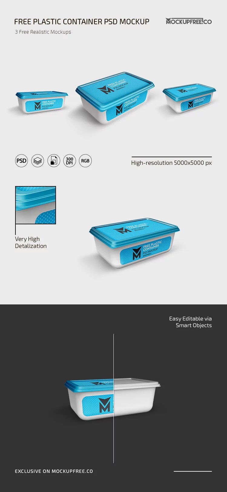 Plastic Container Mockup Free Download | Resource Boy