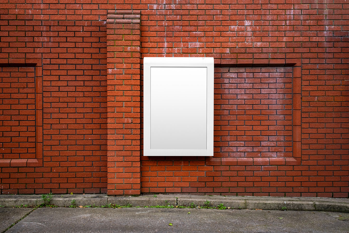 Poster on Brick Wall Mockup Free Download | Resource Boy