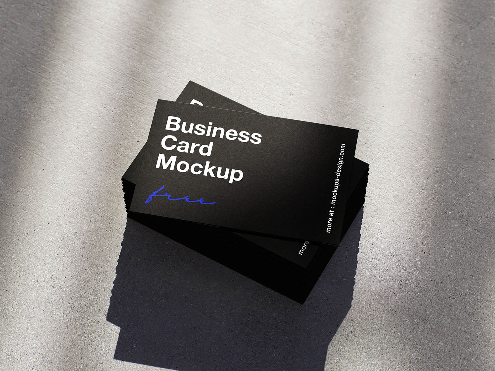 Shadowed Business Card Mockup Free Download | Resource Boy