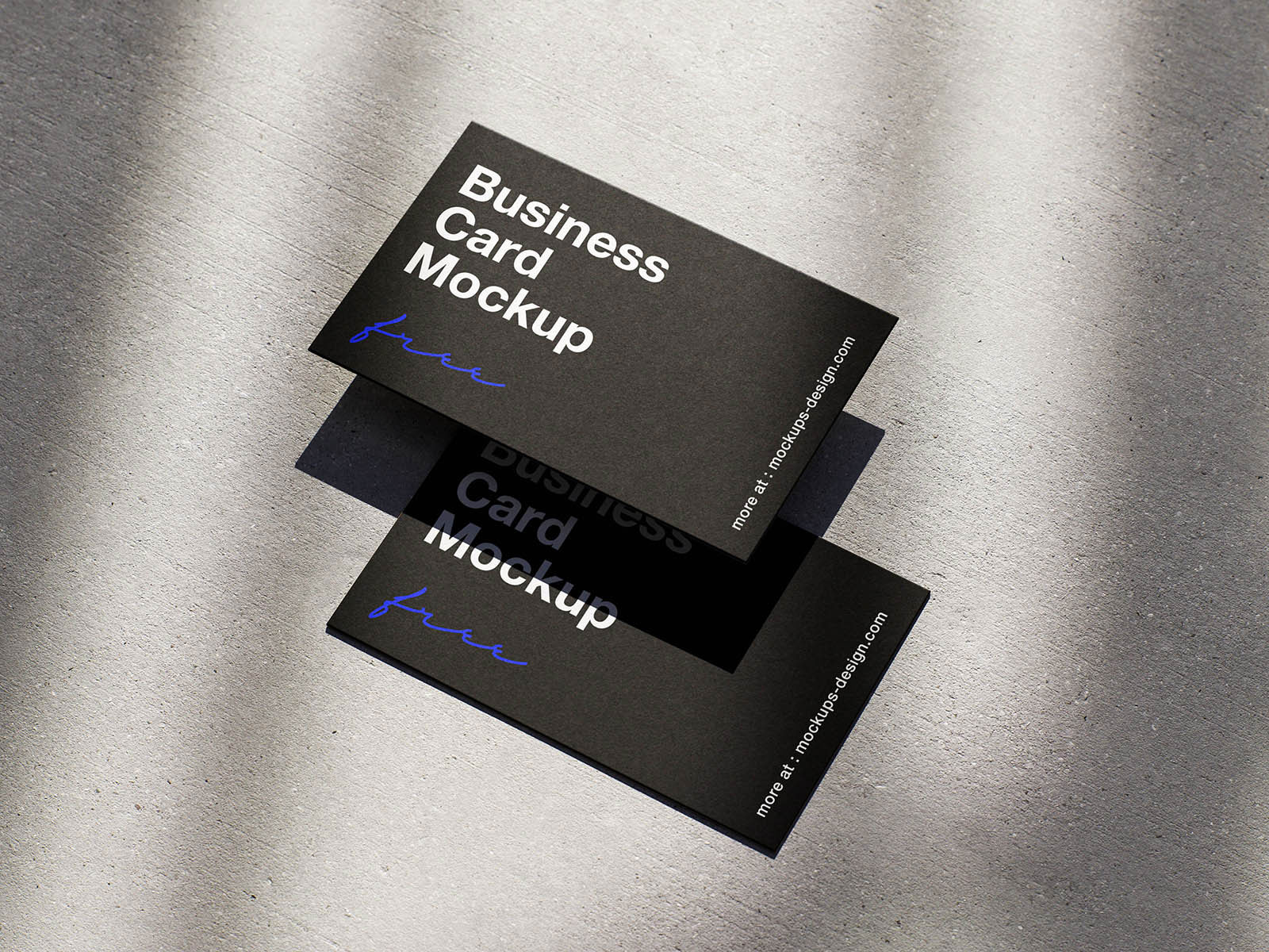 Shadowed Business Card Mockup Free Download | Resource Boy
