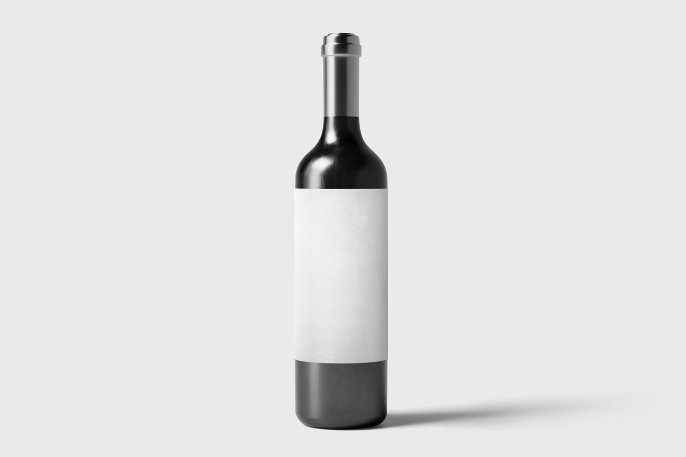 Standing Wine Bottle Mockup Free Download | Resource Boy