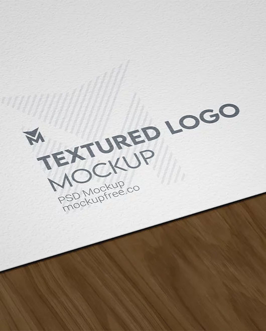 Textured Logo Mockup Free Download | Resource Boy