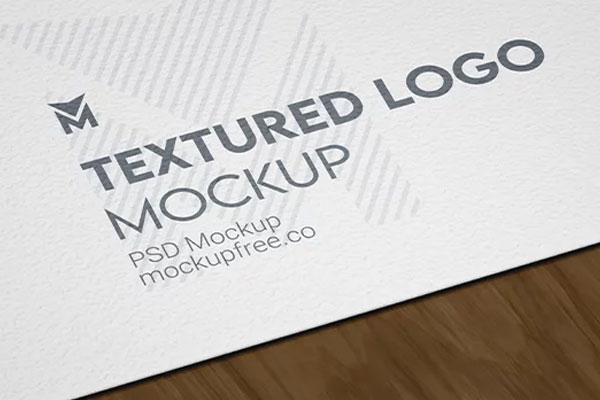 Textured Logo Mockup Free Download | Resource Boy