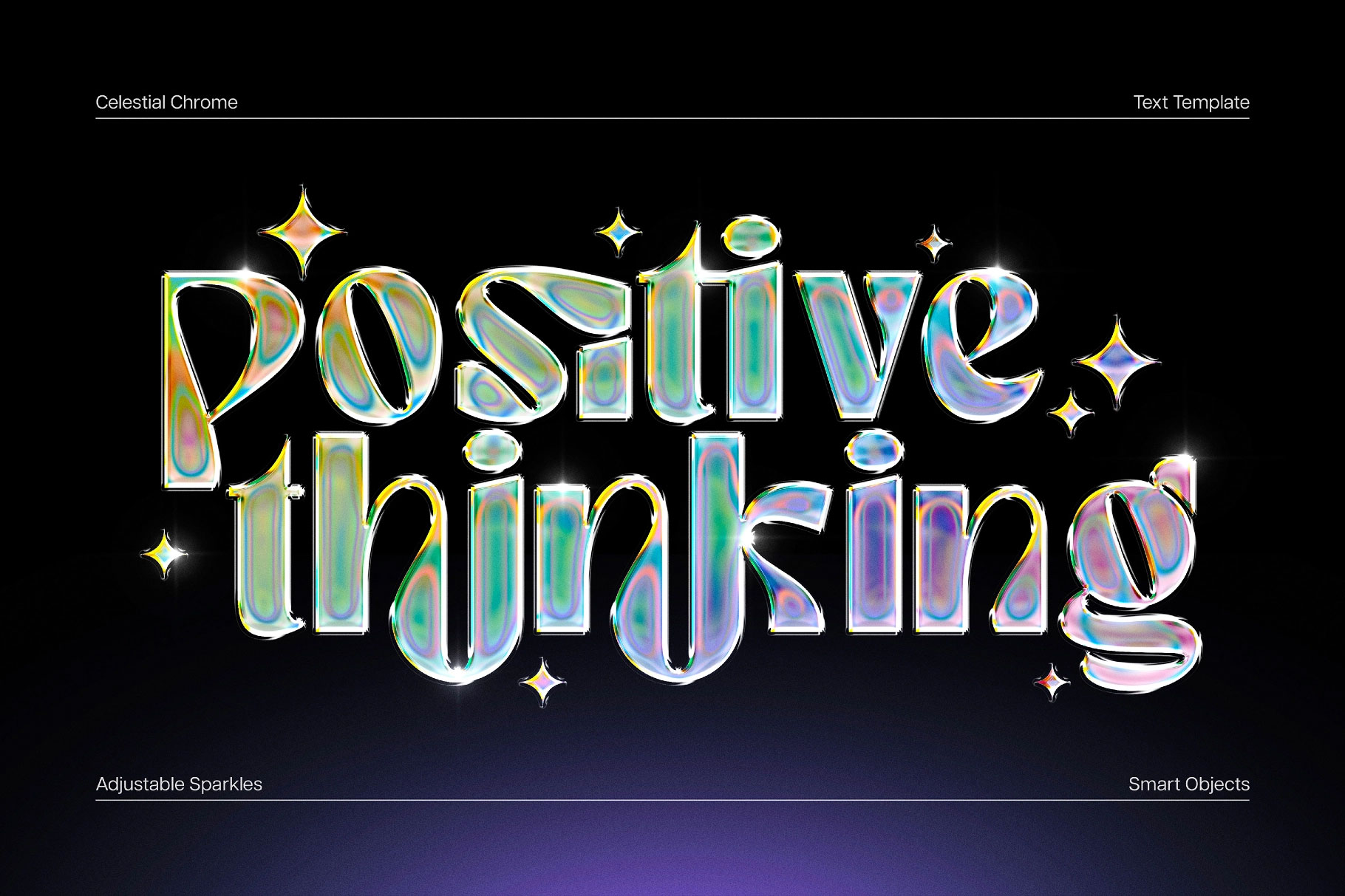 Celestial Chrome Text Effect / Logo Mockup Free Download | Resource Boy