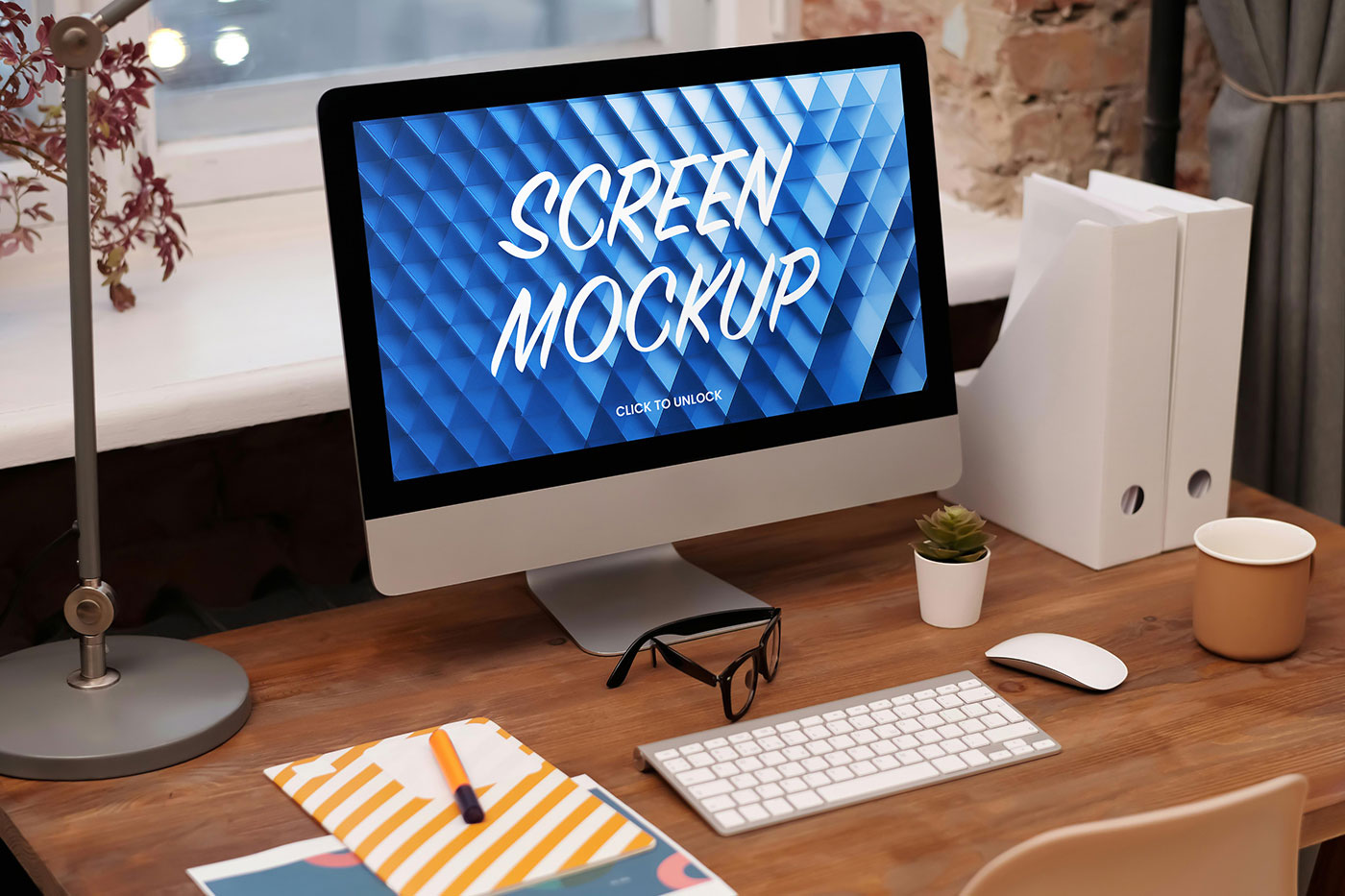 Computer iMac Mockup Free Download | Resource Boy