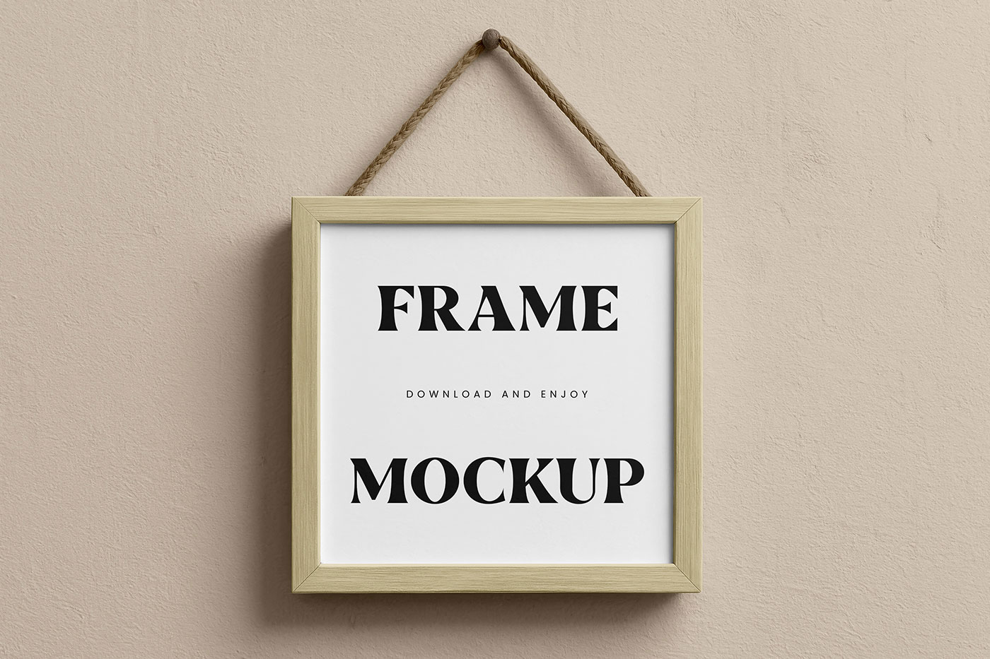 Square Wooden Frame Mockup Free Download | Resource Boy