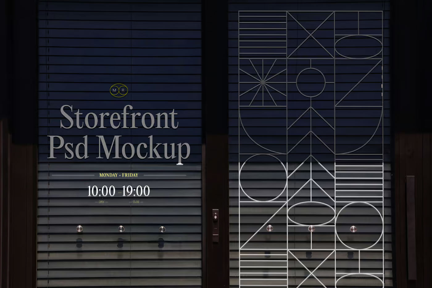 Two Door Window Blind Mockup Free Download | Resource Boy