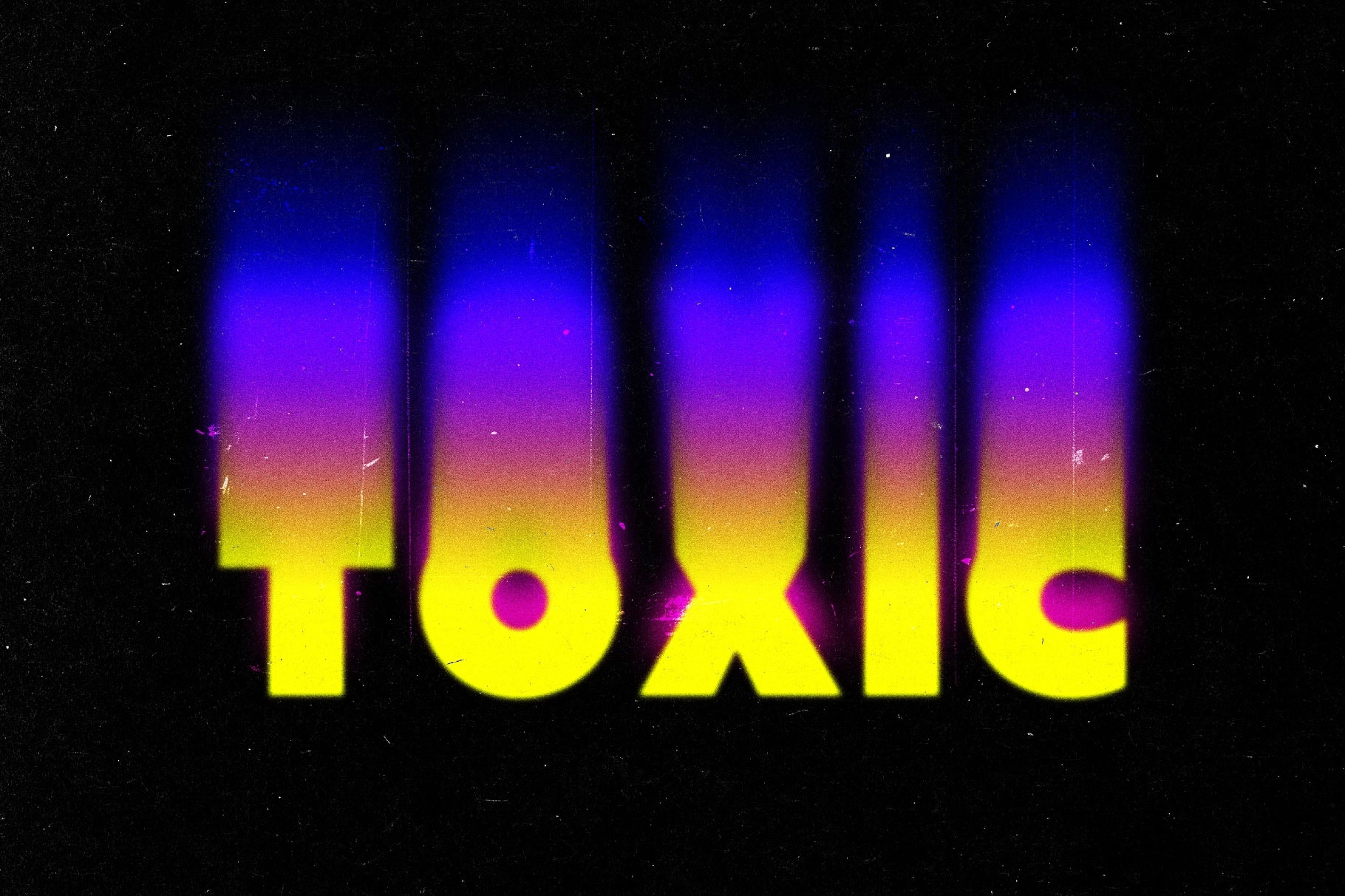 Smudged Toxic Text Effect / Logo Mockup Free Download | Resource Boy